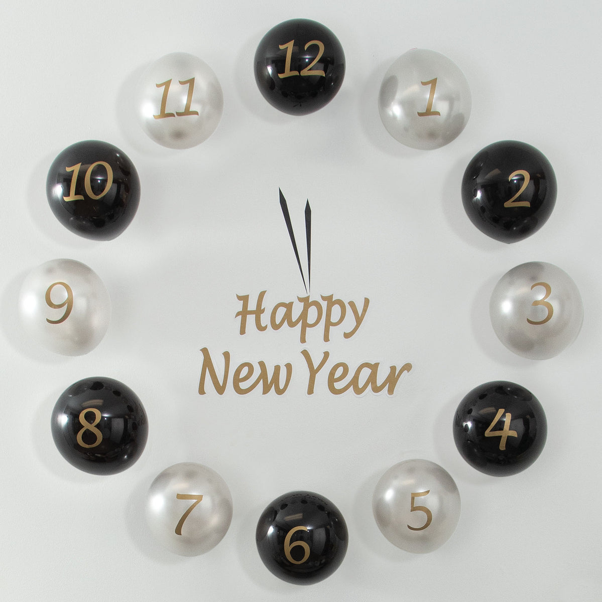 DIY Balloon Countdown Kit | Black, Gold & Silver – Fun Services Colorado
