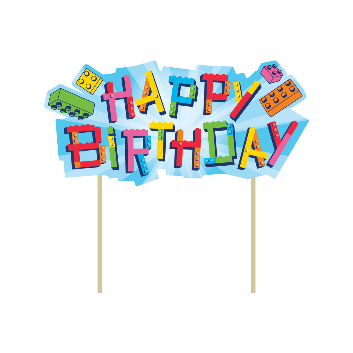Block Bash Cake Topper – Fun Services Colorado