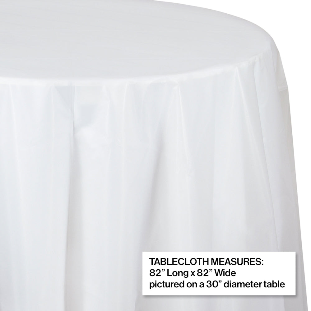 Clear Plastic Round Table Cover – Fun Services Colorado