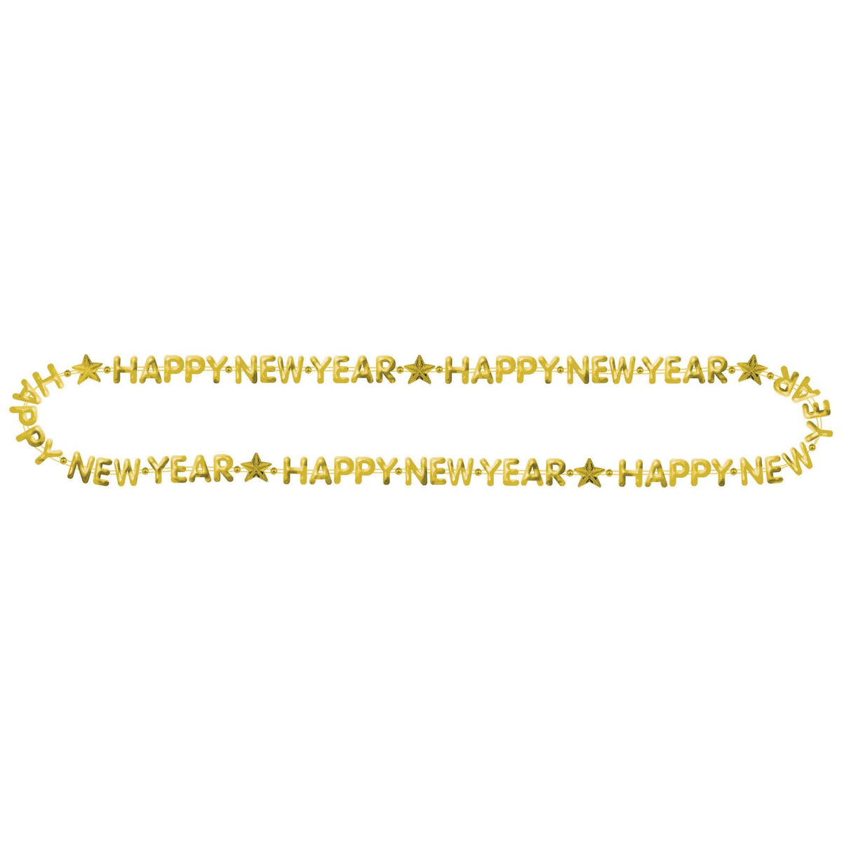 Happy New Year Bead Necklace | Gold – Fun Services Colorado