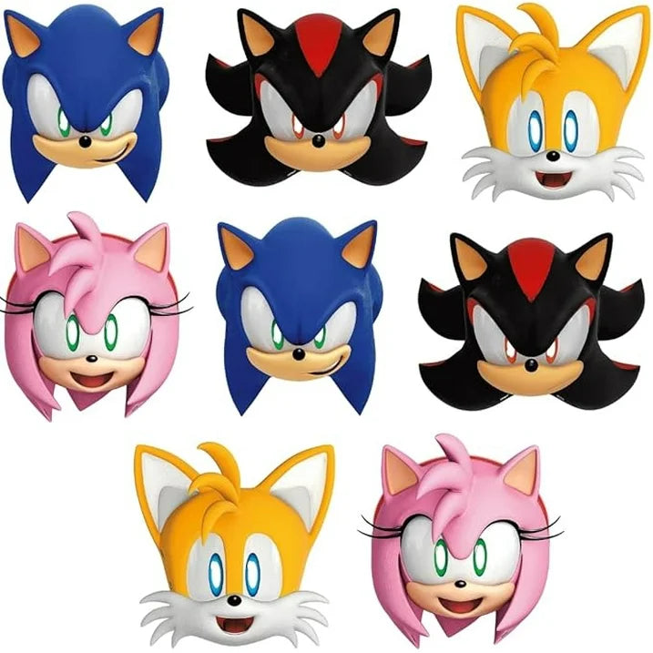Sonic the Hedgehog Assorted Paper Party Masks 8ct – Fun Services Colorado