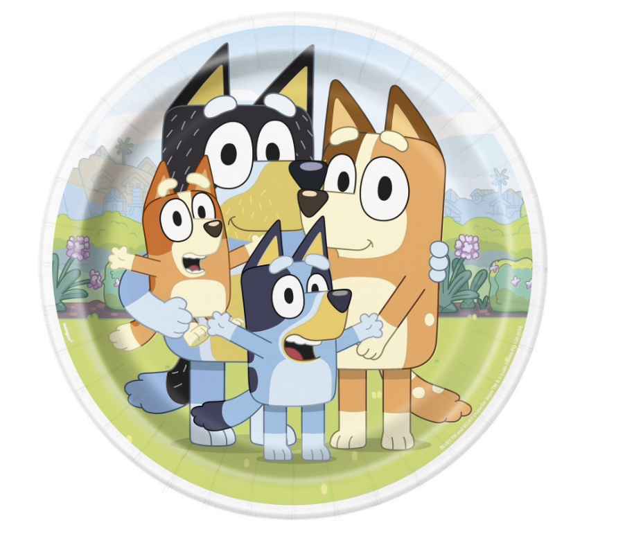 Bluey Round 9" Dinner Plates 8ct – Fun Services Colorado