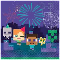 Minecraft Luncheon Napkins 16ct – Fun Services Colorado