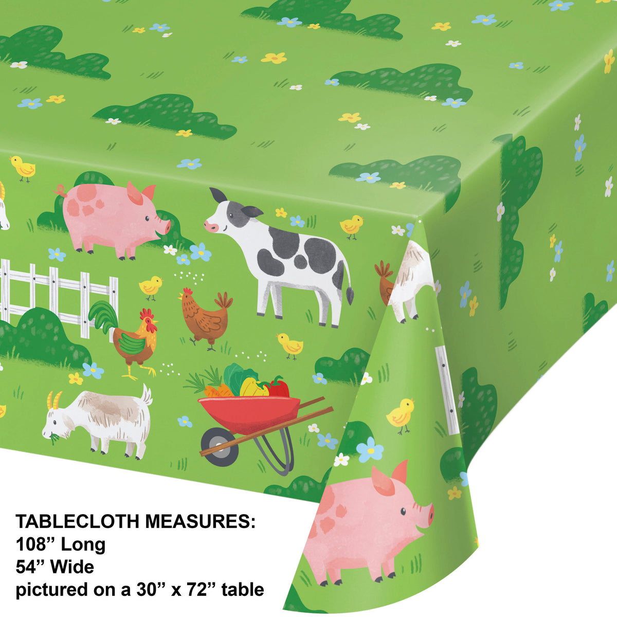 Farm Animal Table Cover | Kid's Birthday – Fun Services Colorado